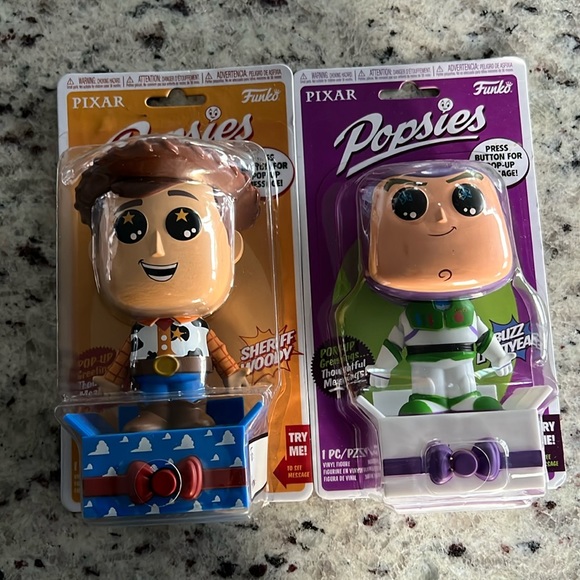 Funko | Toys | Woody Buzz Pixar Toy Story Disney Funko Pop Popsies Set ...